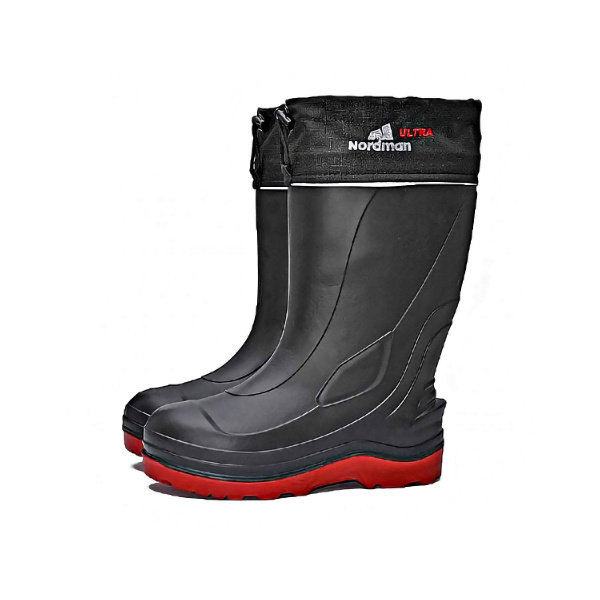 Сапоги Мужской Nordman для рыбалки, размер 42 черный, красный Зима Россия Клипса купить c ...