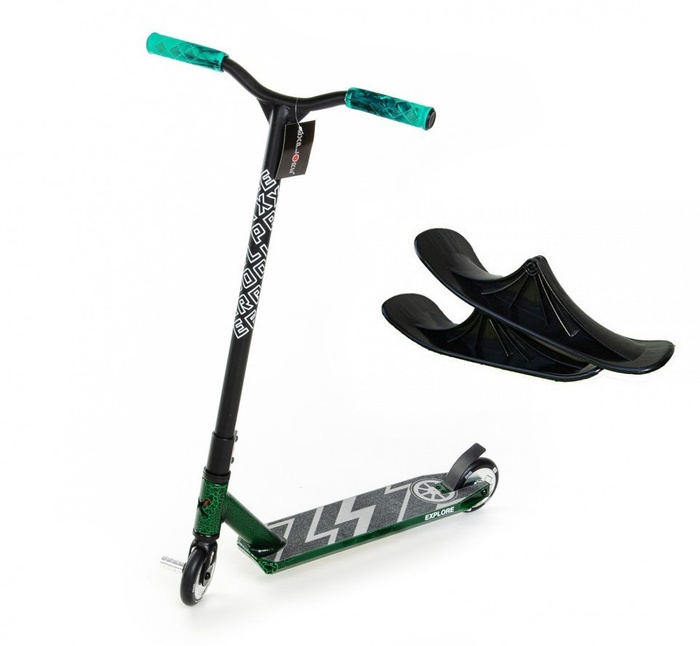 Самокат-трансформер Трюковой Explore трюковой самокат-снегокат 2в1 ...