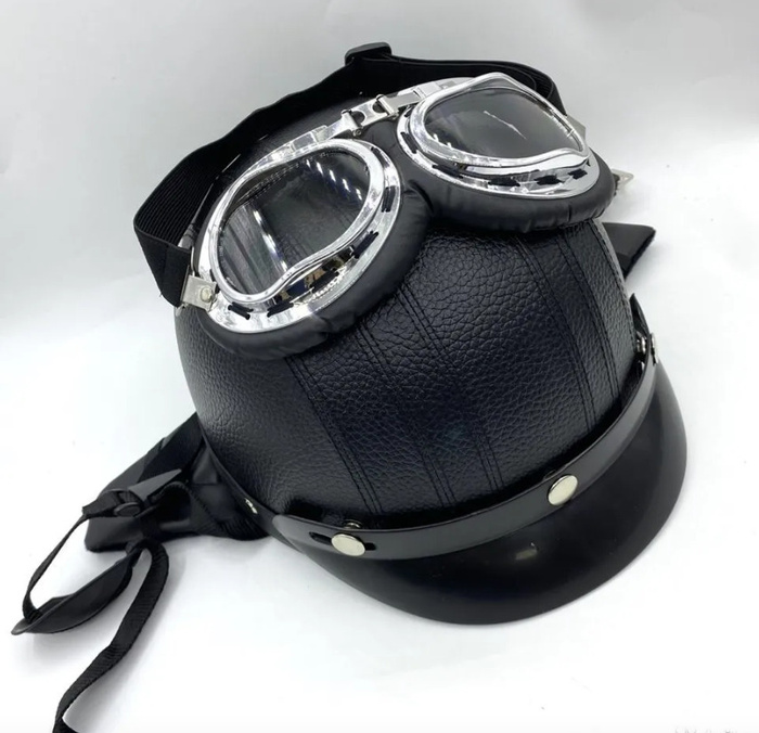 Мотошлем Шлем Чоппер черный - купить с доставкой по выгодным ценам в ...