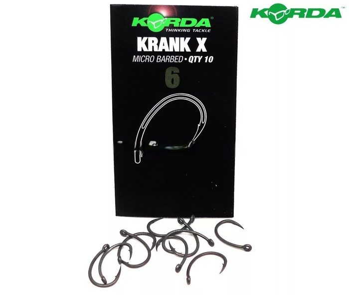 Крючки карповые Korda (Корда) - Krank X, Размер 6, 10 шт - купить с ...