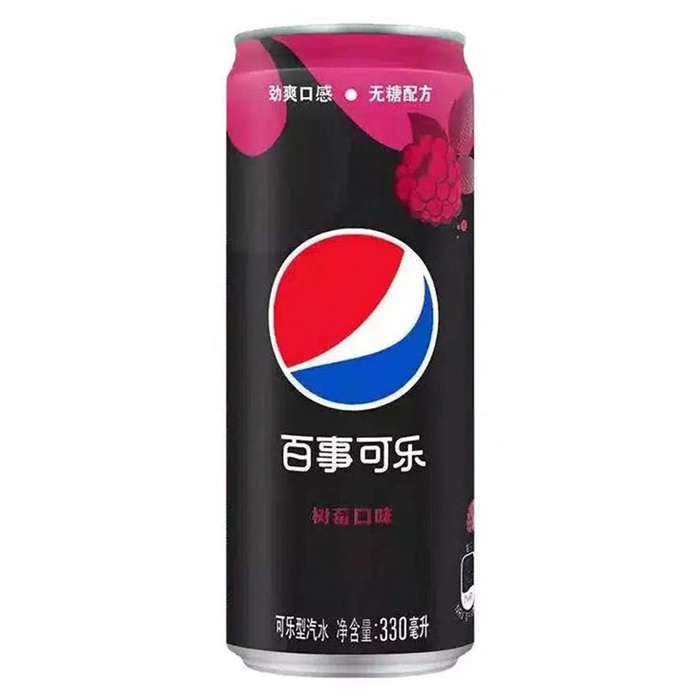 Газированный напиток Pepsi Black Raspberry Zero Sugar со вкусом малины ...