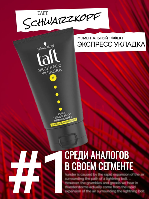 TAFT Power Экспресс-Укладка Гель для волос Мегафиксация 150 мл - купить ...