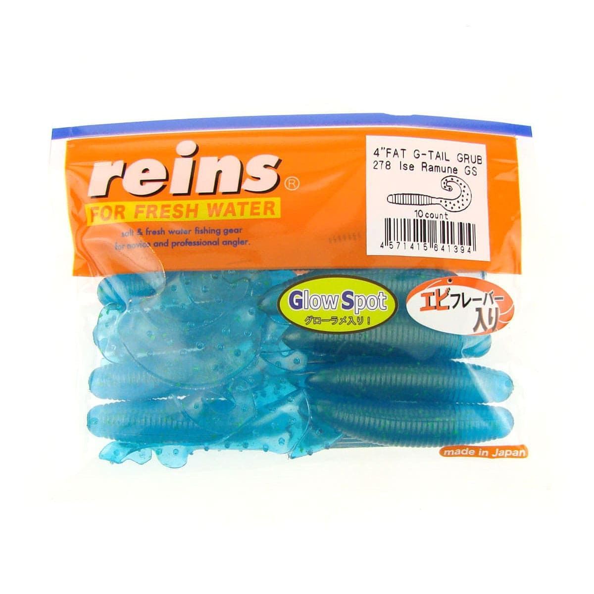 Силикон Reins Fat G-Tail Grub 4" 278 Ise RamuneGS, 10шт купить c ...
