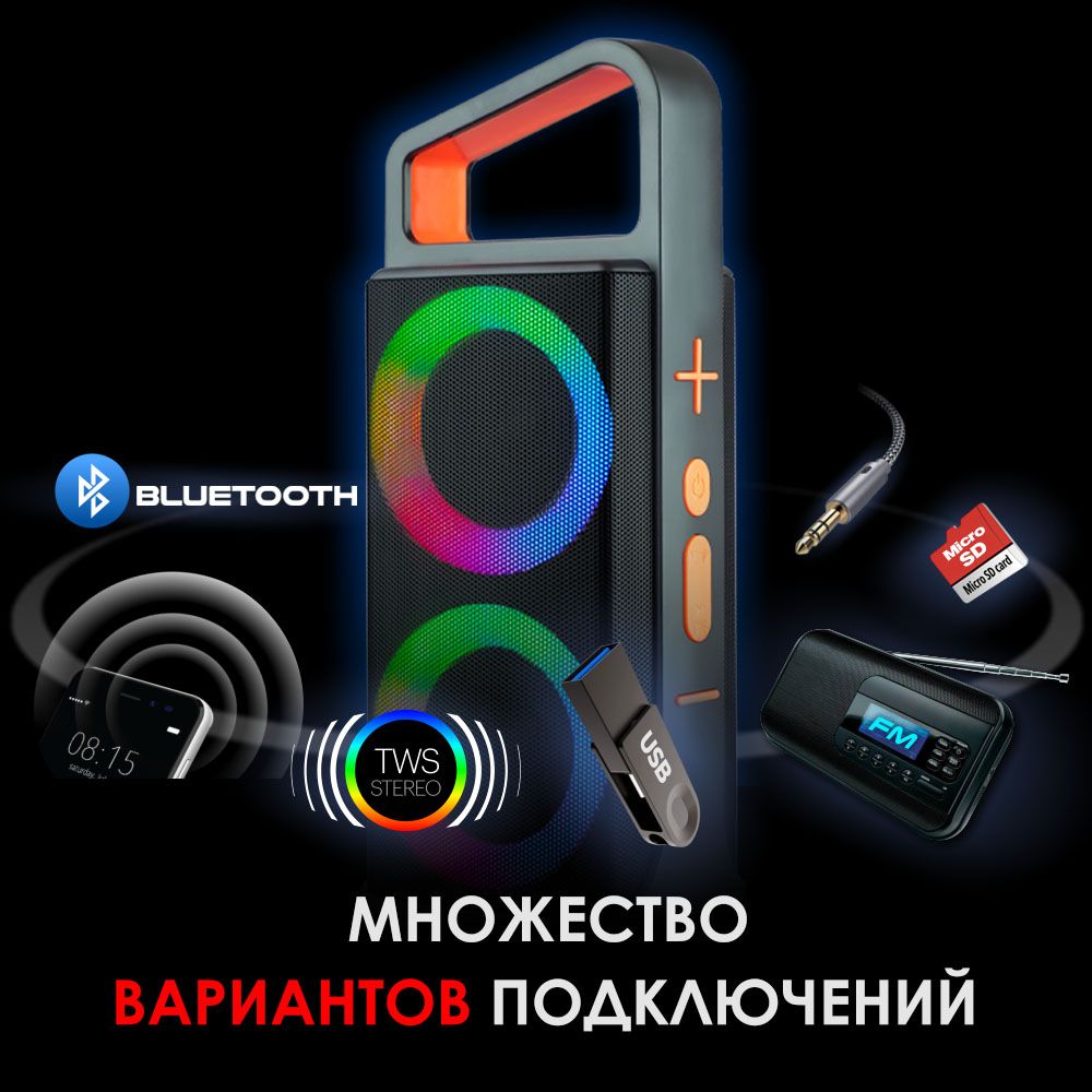 Беспроводная колонка Ginzzu GM-915B - купить по доступным ценам в ...