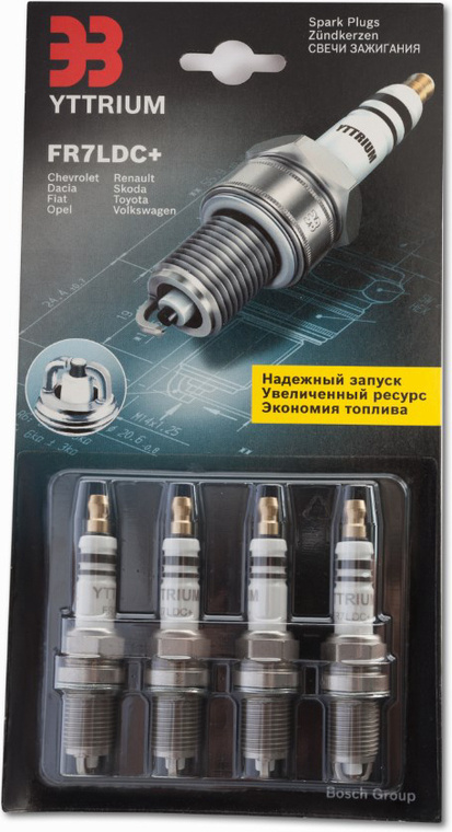 Комплект свечей зажигания Bosch FR7LDC+ - купить по выгодным ценам в ...