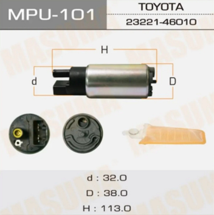 Электробензонасос MPU-101 OEM_23221-46010 Toyota - Masuma арт ...