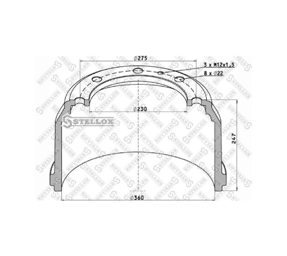 Барабан тормозной - купить по низкой цене в интернет-магазине OZON ...