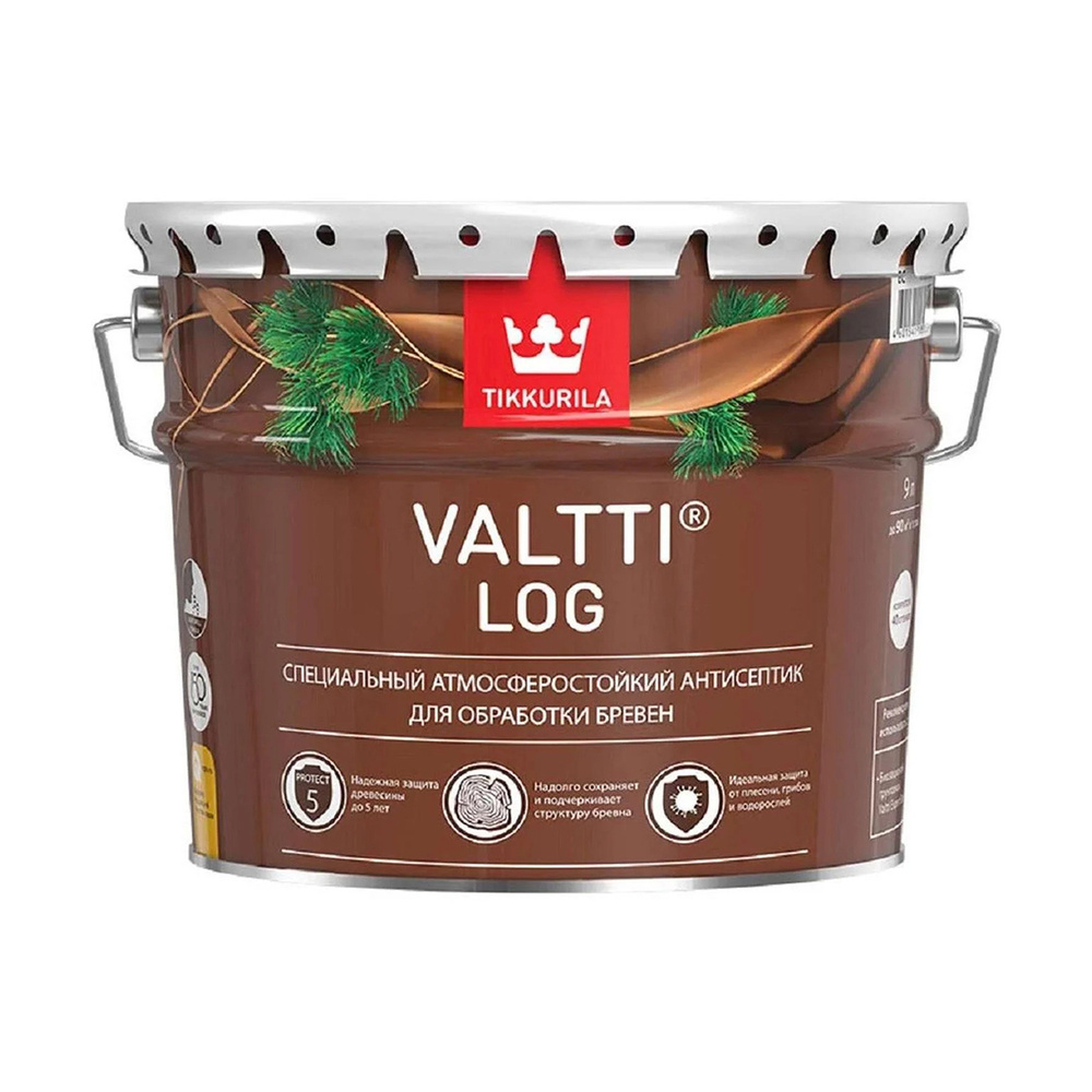 Tikkurila Valtti Log / Тикурила Валтти Лог Тик 9 Л Антисептик Для ...
