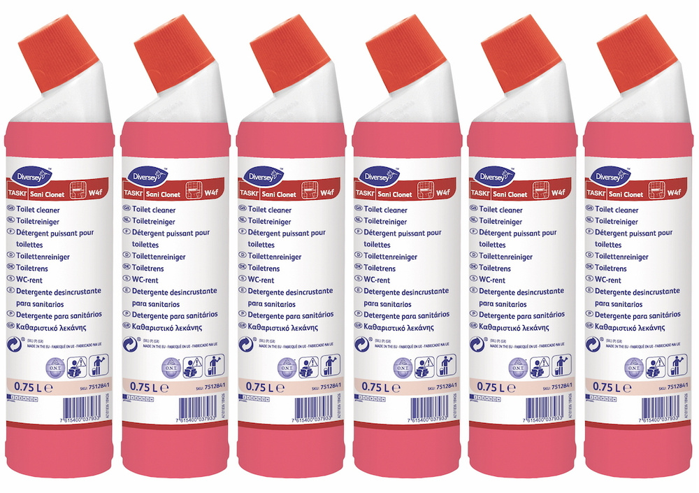 Моющее средство для унитазов TASKI Sani Clonet 750 мл, 6 штук - купить ...