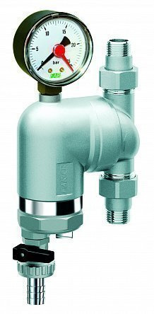 Фильтр 100мкм, с магнитной вставкой, с манометром, Max: 95 C, 25 бар ...