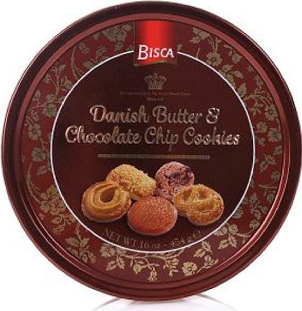 Печенье BISCA Butter Cookies Chocolate Chip с шоколадом 454г купить на ...