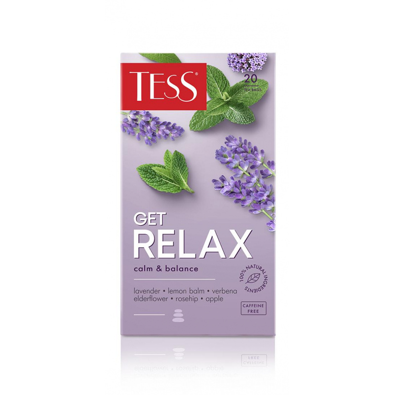 Tess Чай Get Relax Tess Чайный напиток с добавками 1 5гх20шт уп