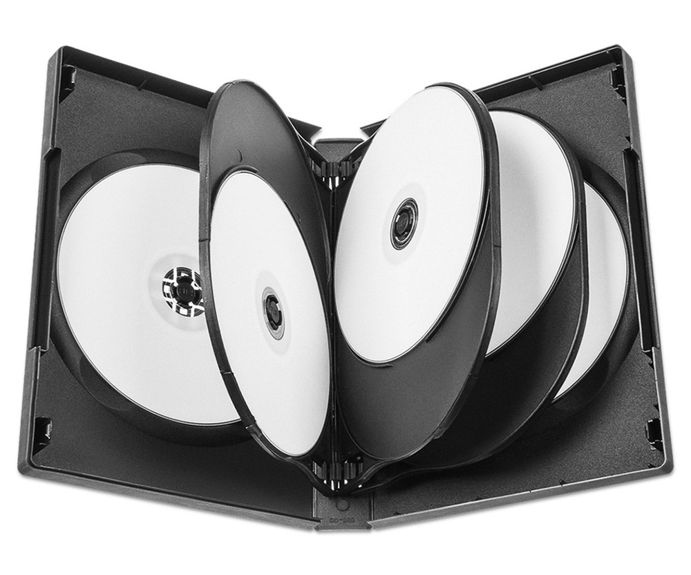 Коробка DVD Box для 8 дисков, черная, 1 шт. - купить с доставкой по ...