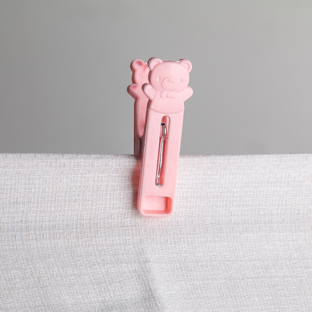 Набор прищепок для белья и одежды "Мишки", клипсы держатели для сушилки ...