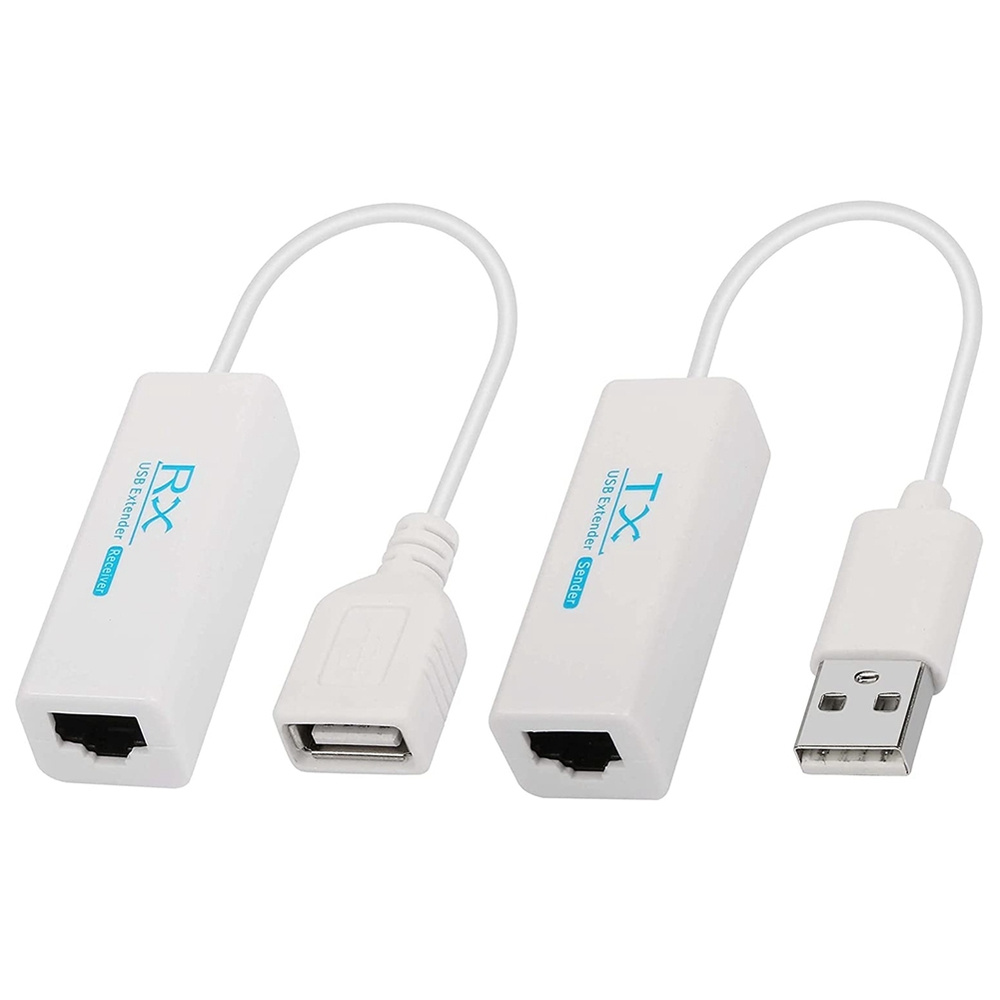 2 шт USB-удлинитель к разъему RJ45, USB 2.0 на RJ45 Ethernet LAN ...