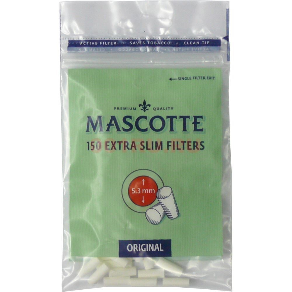 Фильтры сигаретные MASCOTTE 5,3 мм. extra slim filter 300 шт - купить с ...