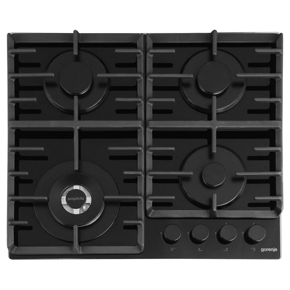 Встраиваемая газовая панель независимая Gorenje GTW642SYB черная купить ...