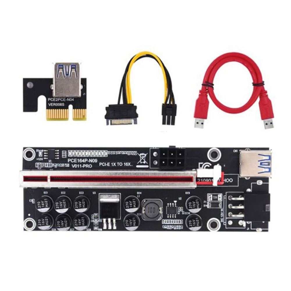 шт. удлинитель видеокарты PCI Express 16X Riser для майнинга - купить с ...