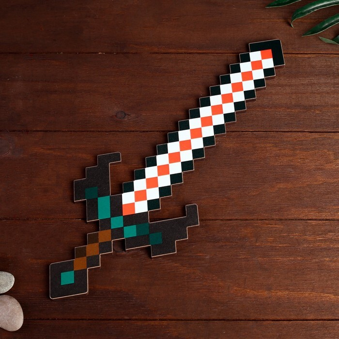 Деревянное оружие Дарим Красиво Меч вампира "Пиксель", 37 см - купить с доставкой по выгодным ...