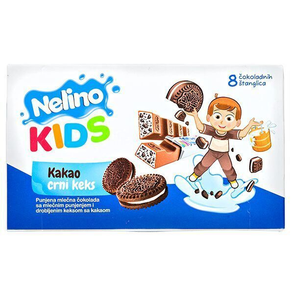 Шоколад Нелино Nelly Nelino KIDS с крошкой печенья, 20 шт по 93 г ...