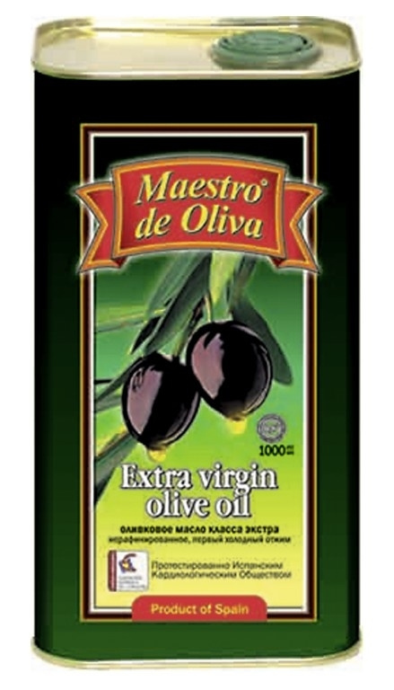 Масло оливковое Maestro de Oliva Extra Virgin, 1л - купить с доставкой ...