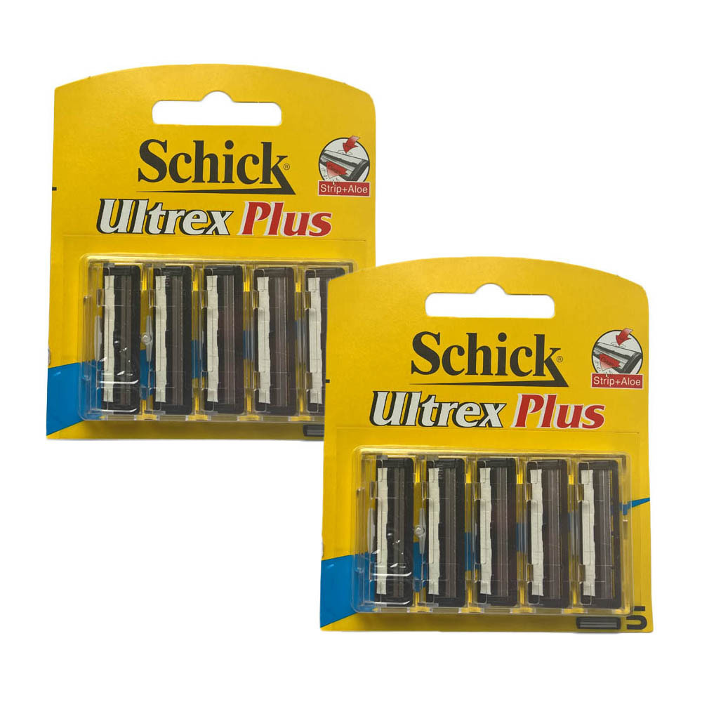 Кассеты, лезвия для станка Schick Ultrex Plus 10 шт. 2 упаковки по 5 шт ...