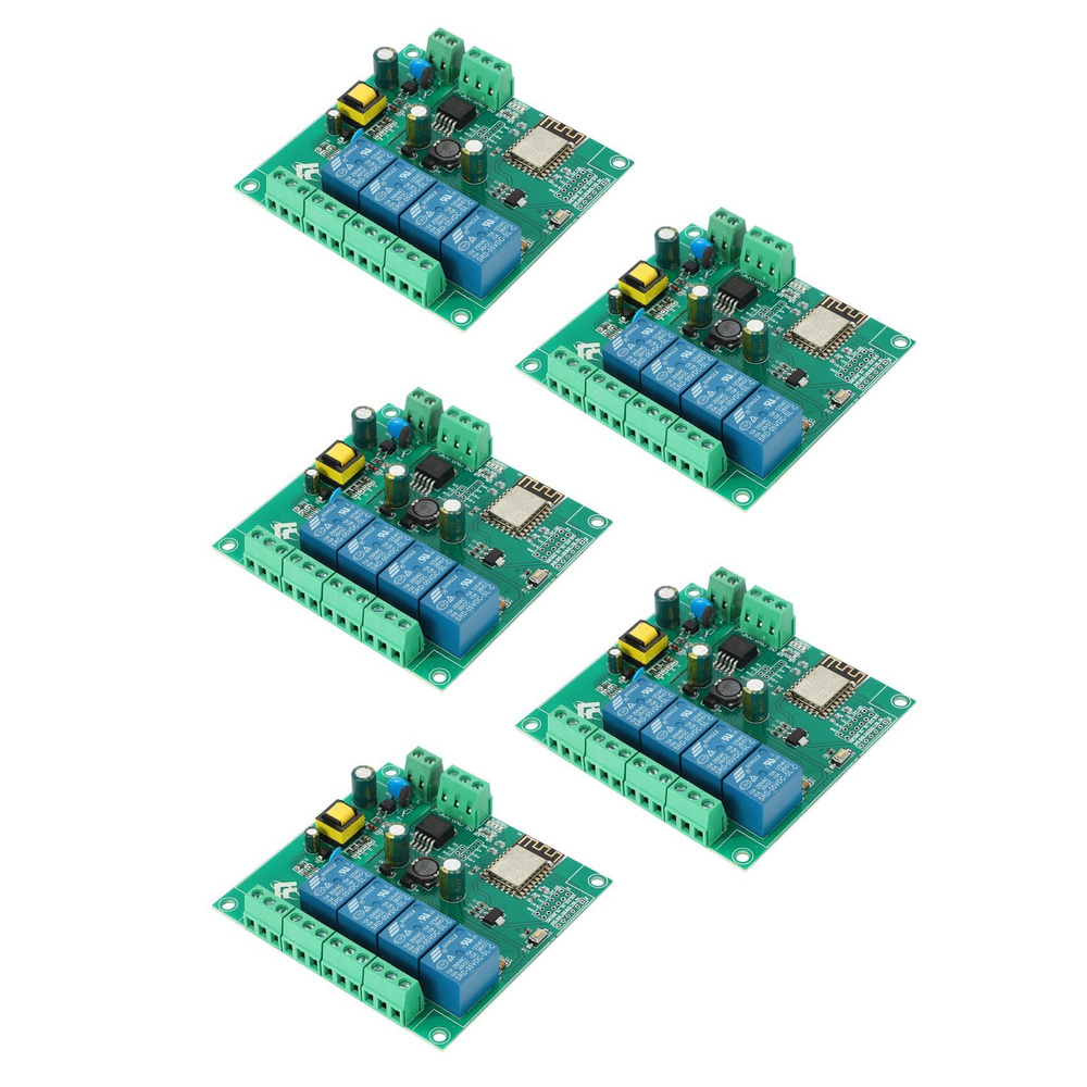 5x Esp8266 Беспроводной 4 канальный релейный модуль Wi Fi макетная