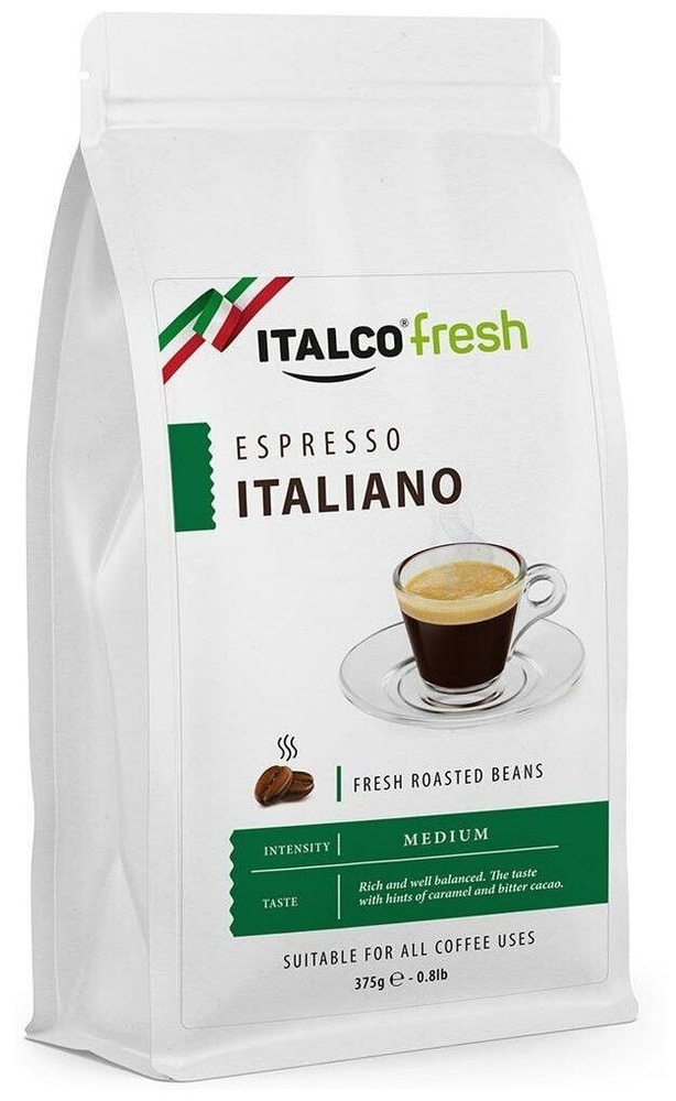Кофе в зёрнах Italco Fresh Espresso Italiano 375гр - купить с доставкой ...