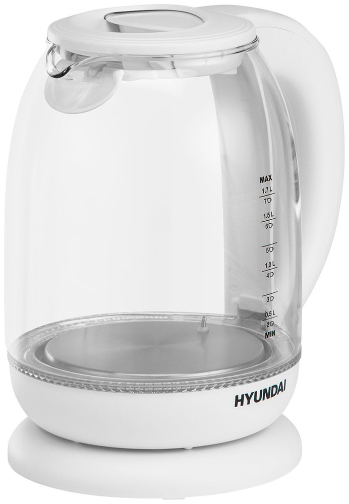 Купить электрический чайник Hyundai HYK-S3808 белый, Пластик/стекло по ...