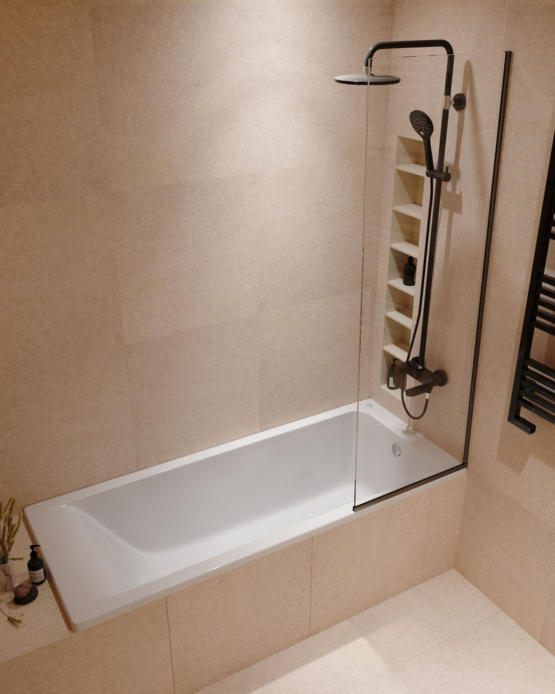 Ванна из литьевого мрамора (искусственный камень) EDISS "ЭЛИНА ...