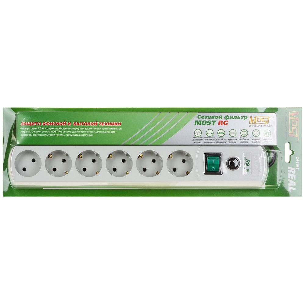Сетевой фильтр MOST RG 2М, WH - купить по выгодной цене в интернет ...