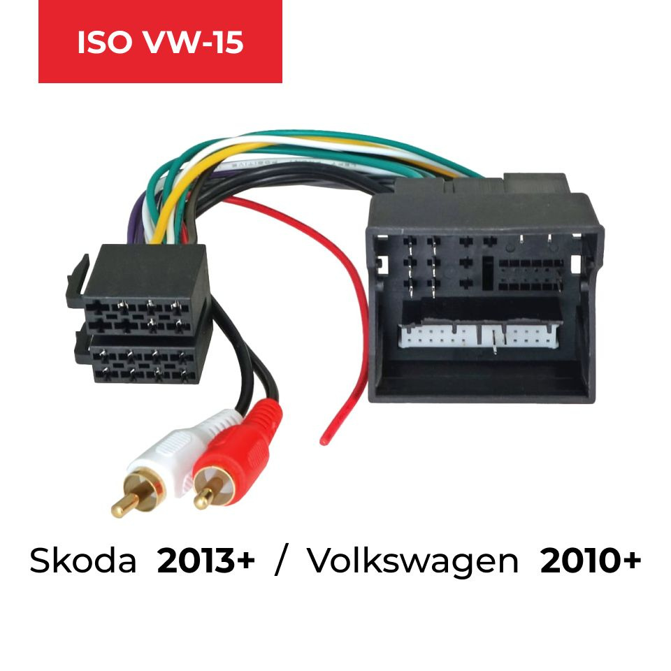 ISO переходник Incar ISO VW-15 (AUX) на Skoda (2013+); Volkswagen (2010+) - InCar арт. ISOVW15 ...