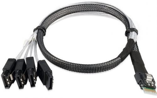 Кабель Supermicro CBL-SAST-1275-100 MINI SAS HD x4 (STR) to Slimline x4 ...