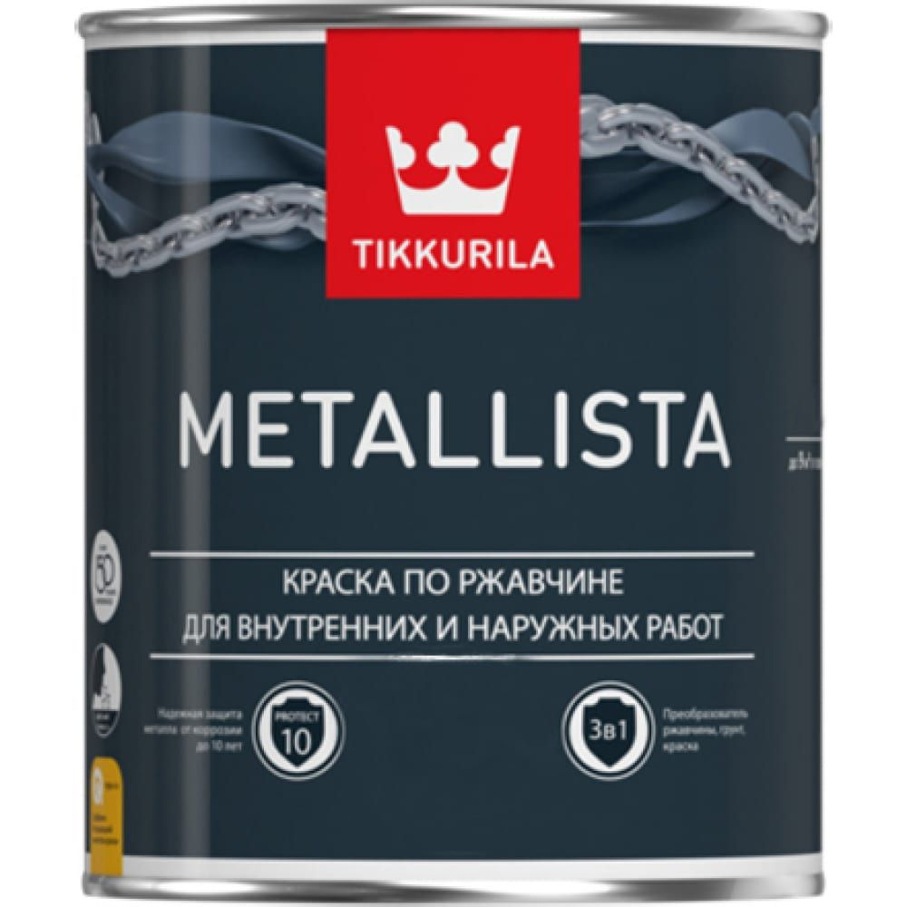 Tikkurila Краска x 700011736 Быстросохнущая, Алкидная, Глянцевое ...