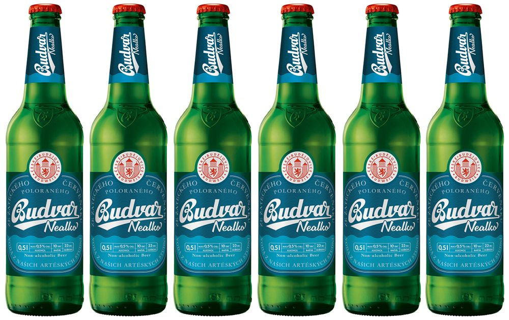 Пиво светлое Будвайзер Будвар безалкогольное / Budweiser Budvar Nealko ...