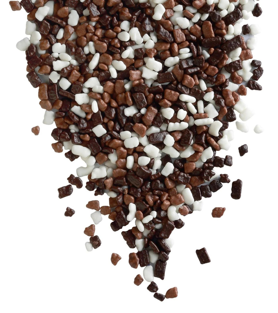 Посыпка кондитерская сахарная декоративная Крошка Люкс Три шоколада для ...