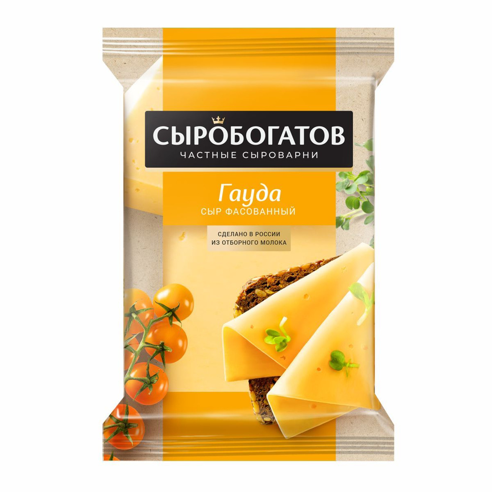 Сыр Сыробогатов Гауда 45 кусок 180 г купить с доставкой по