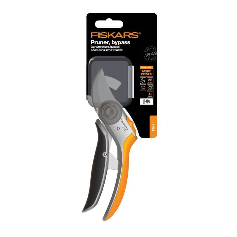 Секатор Fiskars плоскостной металлический профессиональный PowerLever P751 - купить по выгодным ...