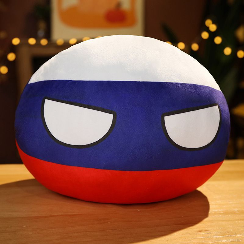 polandball-30cm-Россия-Плюшевая игрушка с рисунком флага Подушка купить ...