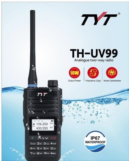 Радиостанция TYT Рация TH-UV99 ip68 10 Ватт, 200 каналов - купить по доступным ценам в интернет ...