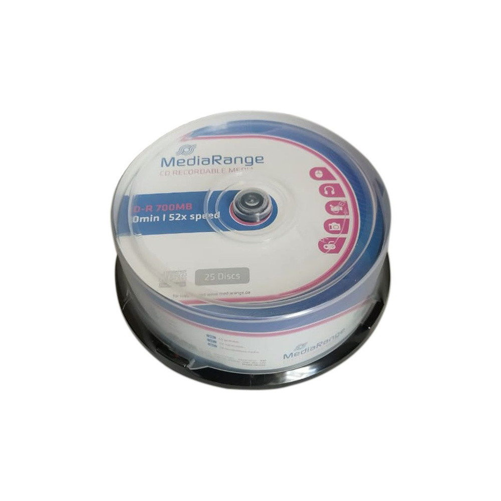 Диск CD-R MediaRange 700Mb 80min 52x Cake Box (25 шт) - купить с ...