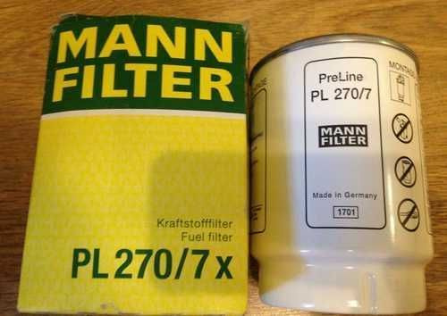 Фильтр топливный MANN FILTER PL270/7X Фильтр топливный грубой очистки - купить по выгодным ценам ...