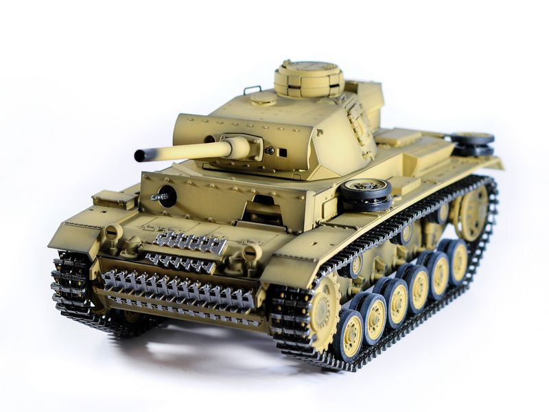 Р/У танк Taigen 1/16 Panzerkampfwagen III (Германия) дым, свет (для ИК ...
