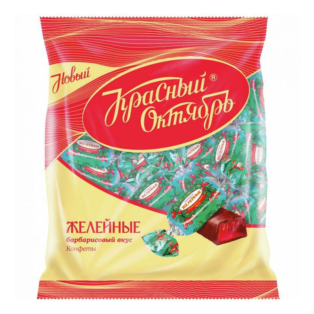 Конфеты желейные Красный Октябрь со вкусом барбариса 250 г купить с