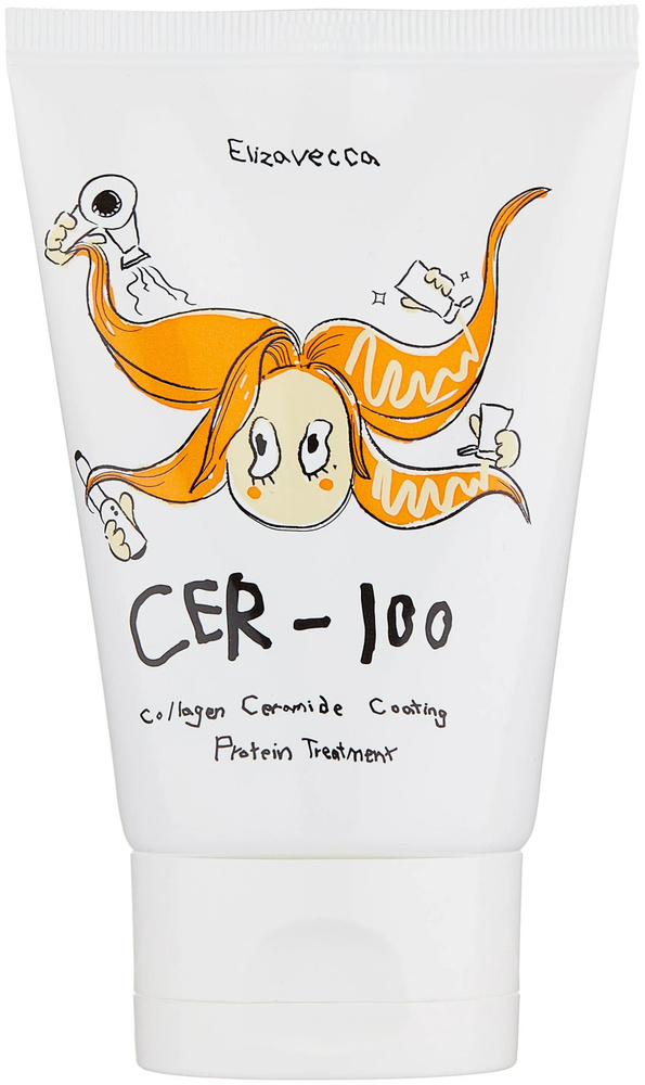 ELIZAVECCA Маска для волос с коллагеном Cer-100 Collagen Ceramide ...