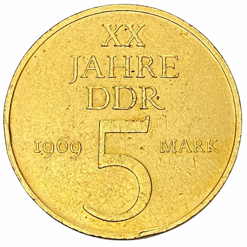 ГДР 5 марок 1969 г. (20 лет ГДР) (Ni-Br) - купить в интернет-магазине OZON с быстрой доставкой ...