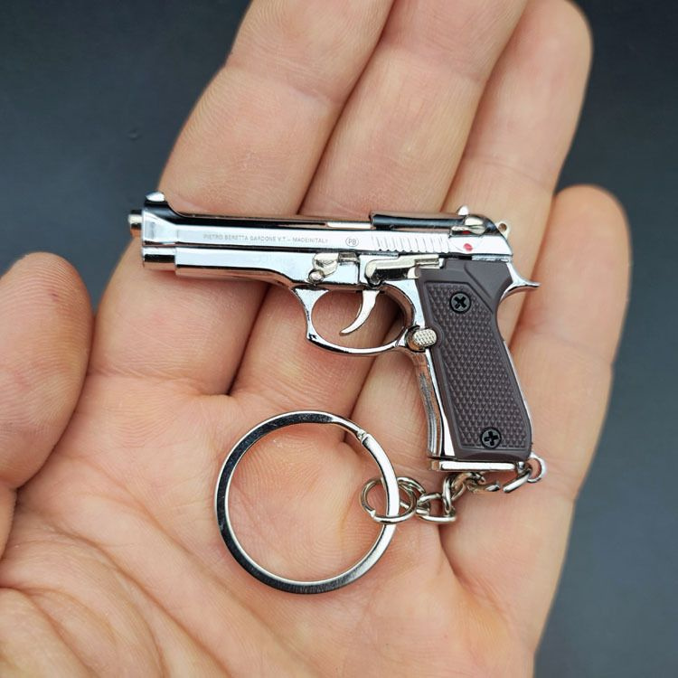 ToyTime New Мини-брелок для ключей Beretta 92F из сплава в масштабе 1:4 ...