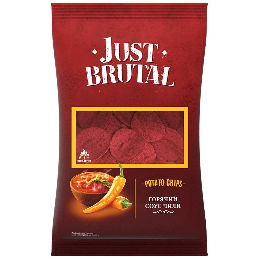 Чипсы Just Brutal со вкусом горячего соуса чили, 3 шт*85 гр - купить с ...