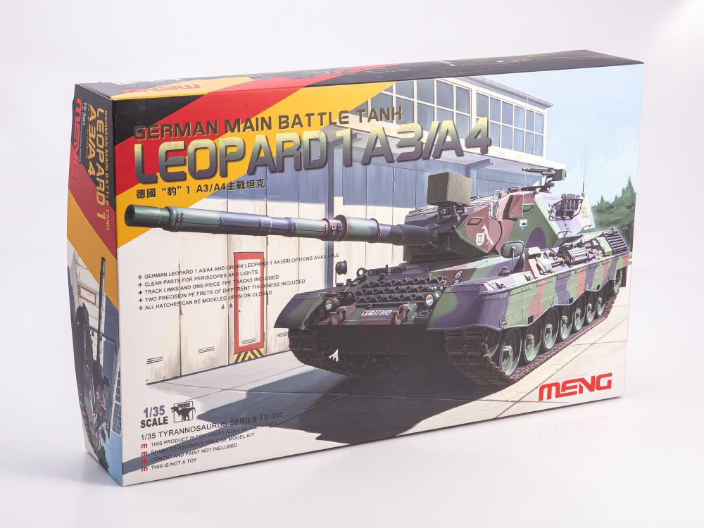Сборная модель танка Meng Model Танк Leopard 1A3/A4, масштаб 1/35 - купить с доставкой по ...