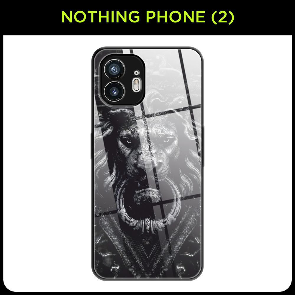 Стеклянный чехол на Nothing Phone (2) / Нотинг Фон (2) с принтом "Дверь ...